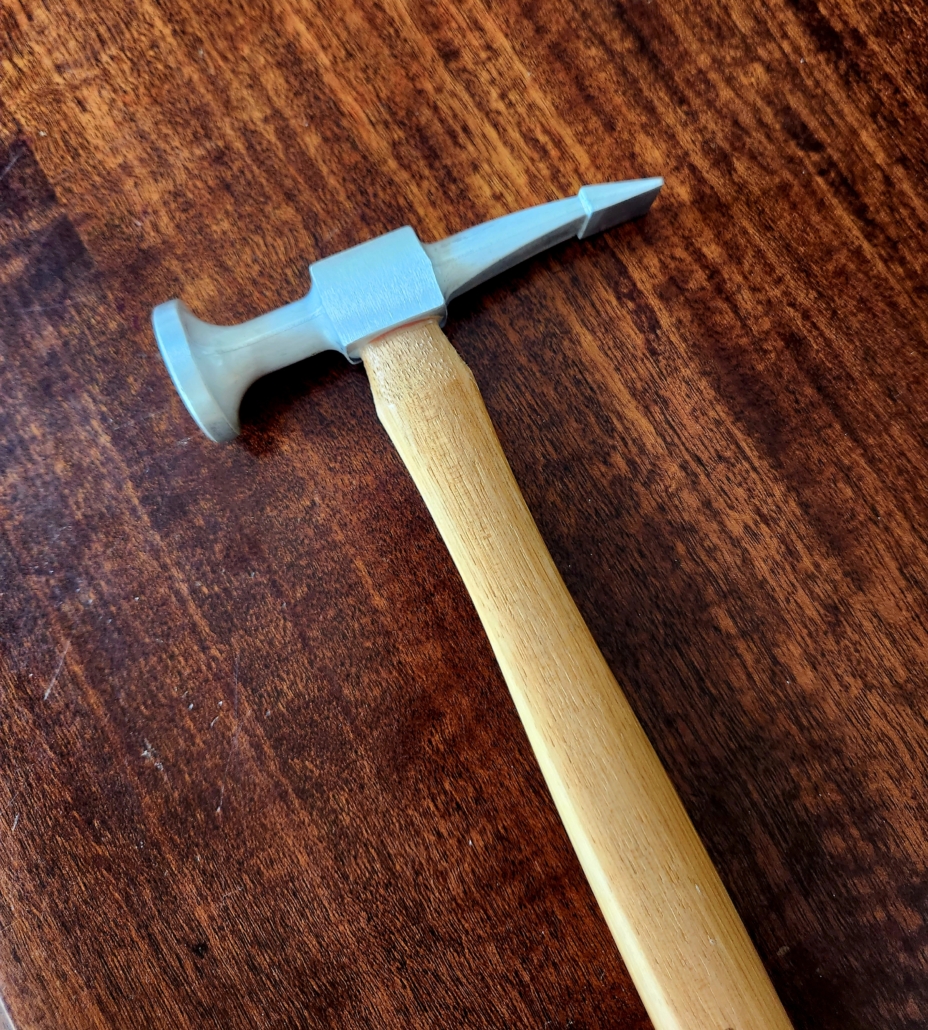 Aluminium Curved Pein Finishing Hammer - Metal Man Tools